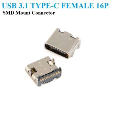 Usb Female Pcb Type A Connector Con