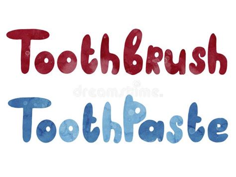 A Creative And Engaging Toothbrush And Toothpaste Typography Design