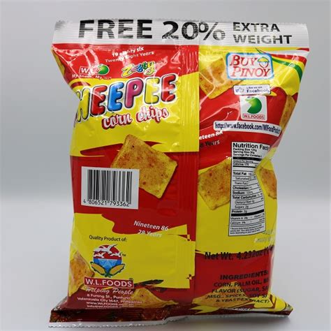 Cheepee Bbq Flavored Corn Chips 120g Salangi Ko Pu