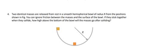 solved two identical masses are released from rest in a