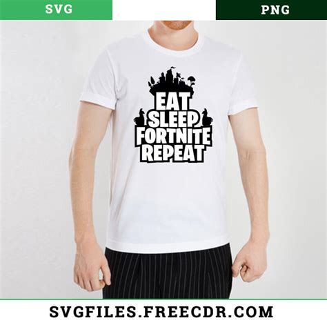 Eat Sleep Fortnite Repeat Svg Free