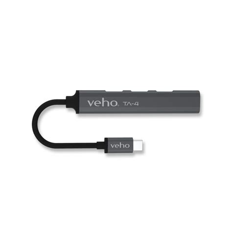 Hub 3 Θυρών Usb 2 0 με Σύνδεση Usb Type C Ta 4 Veho Vaa 650 Ta4 Usb C