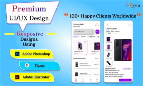 Create Ui Ux Design For Mobile App Using Figma By Iniastratech Fiverr