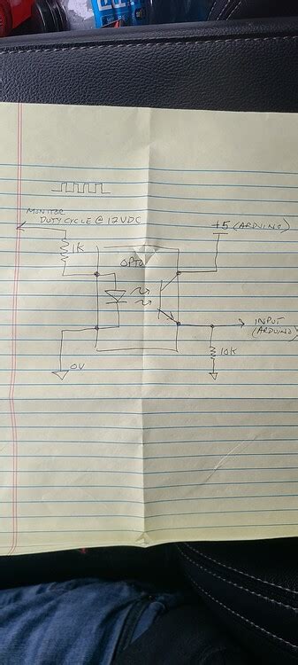 Using Optocoupler To Read PWM Duty Cycle Value From V Circuit Issue Programming