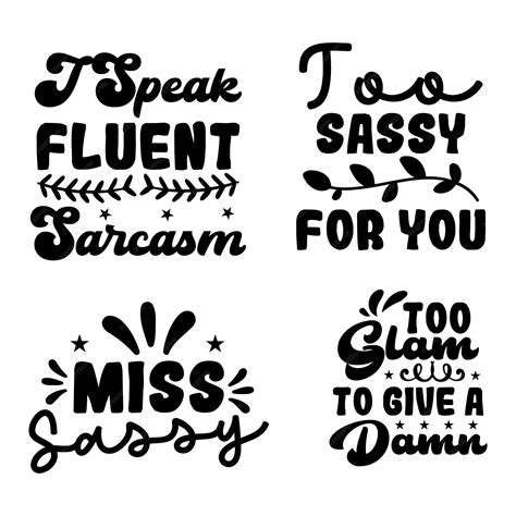 Premium Vector Sassy Svg Bundle