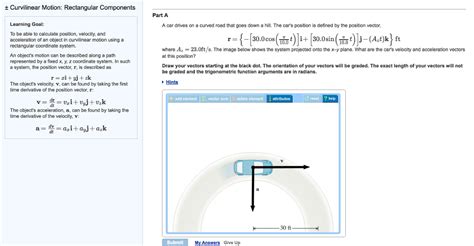 Solved ± Curvilinear Motion Rectangular Components Correct