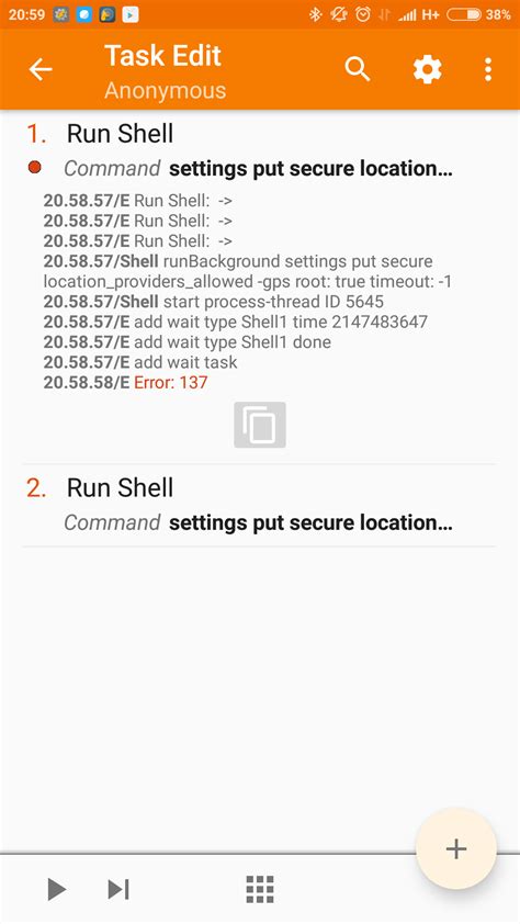 Shell Commands With Root Rtasker