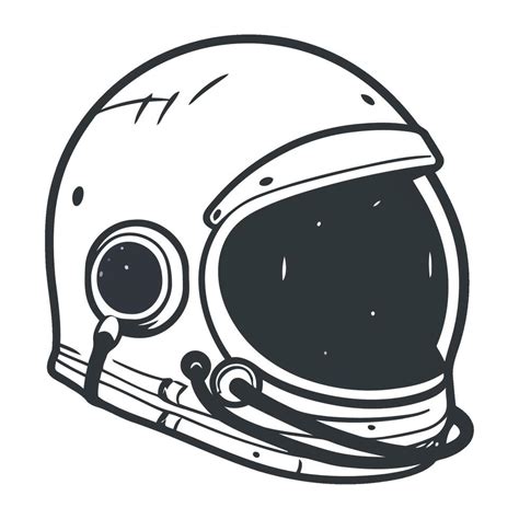 Astronaut Helmet Drawing