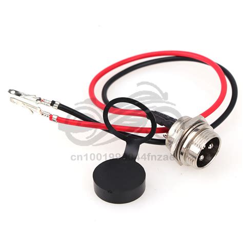 전기 스쿠터 커넥터 용 방수 캡이있는 3 핀 배터리 충전기 포트 커넥터 소켓 새로운 에너지 차량 부품 및 액세서리