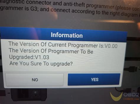 Fixed Launch X PROG Failed To Update The Anti Theft Key Matching Adaptor Firmware UOBDII