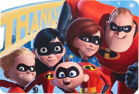 Disney Incredibles 2 Birthday Party Thank You Notes 8 Pk Canadian Tire
