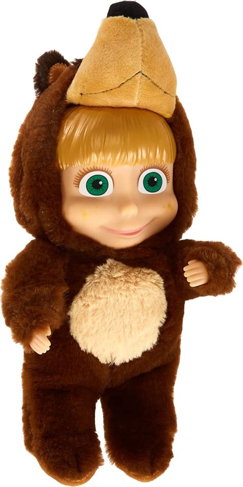 Masha And The Bear 2 In 1 Plush Doll In Bear Costume Toys