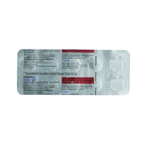 Buy D Venlor 50 Tablet 10s Online