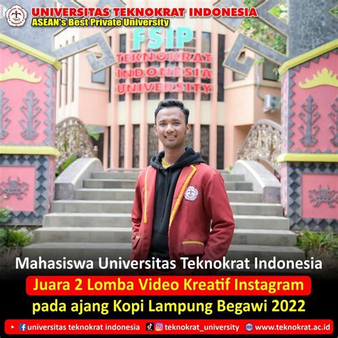 Mahasiswa Universitas Teknokrat Indonesia Fathin Fadil Abid Abiyyu