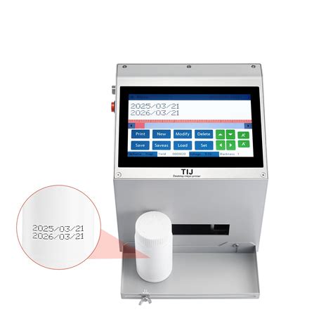 Smart Static Desktop Touch Screen Inkjet Printer For Stamping Expiry Date Batch Qr Barcode Logo