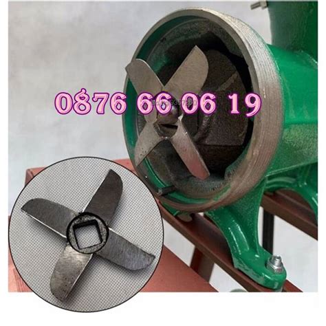 Чугунена Месомелачка №32 с мотор и стойка с метална фуния Месомелачка Машини за обработ