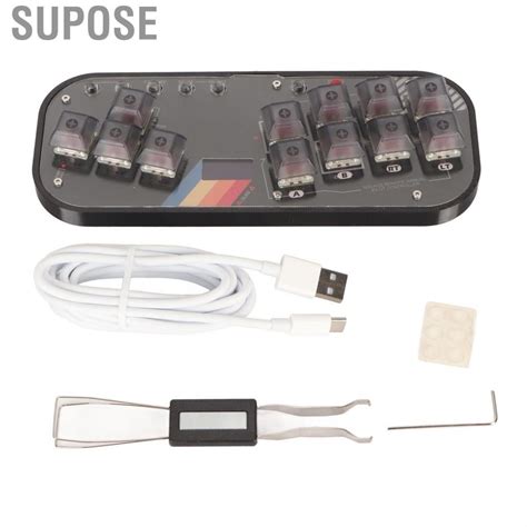 Supose คยบอรดสำหรบ Hitbox Mini Fighting Game Controller SOCD Arcade Fight Stick Mixbox