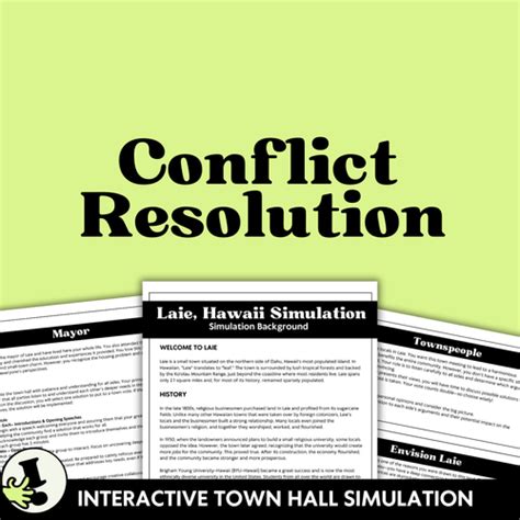 Community Conflict Resolution Simulation Critical Thinking And Mediation Lifefluent