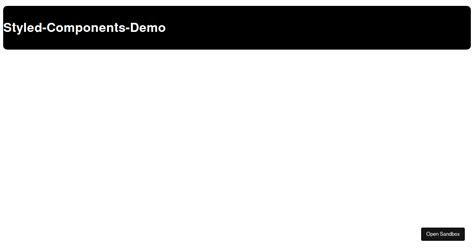 Styled Components Codesandbox