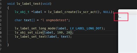Lvgl Label Long Mode Lv Label Long Dot Bug Issue Lvgl Lvgl Github