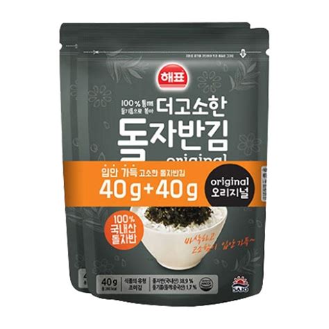 해표 더고소한 돌자반김 80g 티몬