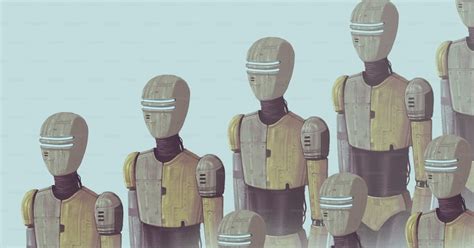 초현실적인 미래 예술 로봇 그룹 과학 배경 상상 작품 공상 과학 회화 미래와 사회 개념 일러스트레이션 사이보그 사진