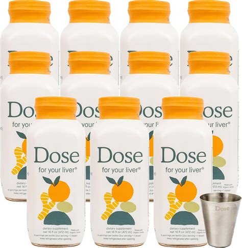 Liver Support Supplement Shot Bundle 11 Bottles 16 Ounce