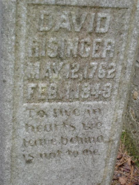 David Risinger Sr 1786 1848 Find A Grave Memorial