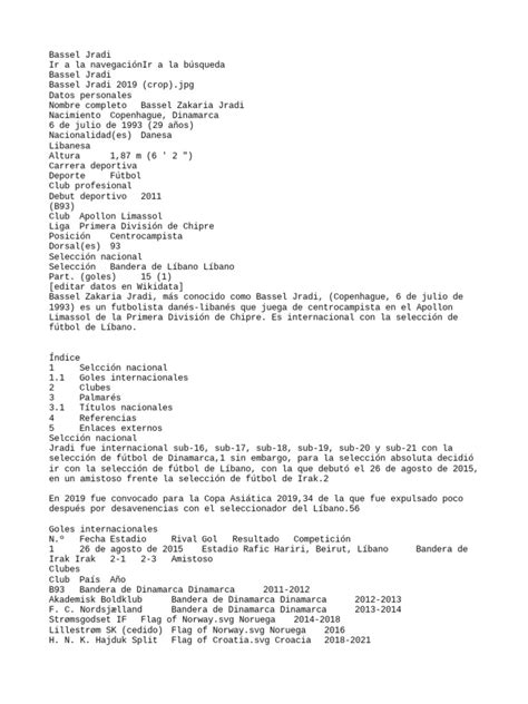 Bassel Pdf Asociación De Futbol Deportes