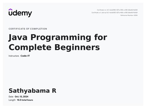 Sathyabama R On Linkedin Java Programming Softwaredevelopment Learningjourney Udemy
