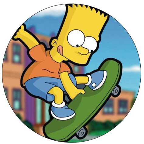Bart Simpson Cake Topper Chchprintedicing