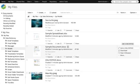 onlyoffice docs enterprise edition with alfresco connector