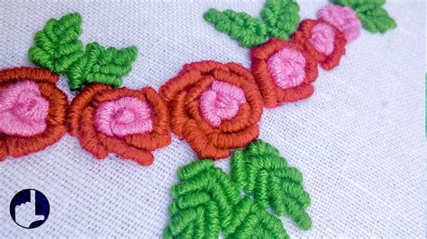 Hand Embroidery Bullion Stitch Flower Handiworks 37 Youtube