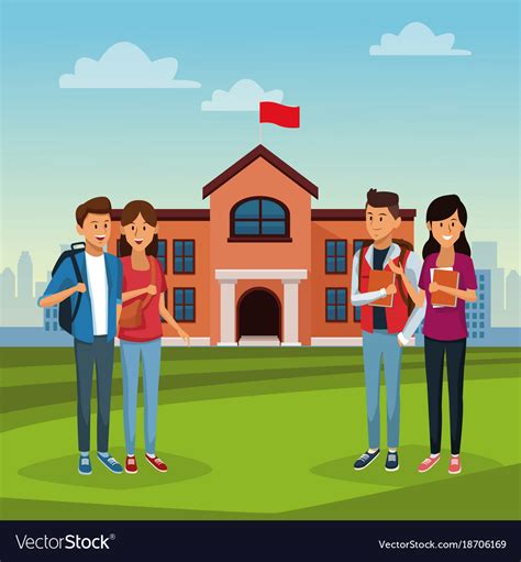High School Cartoon Images
