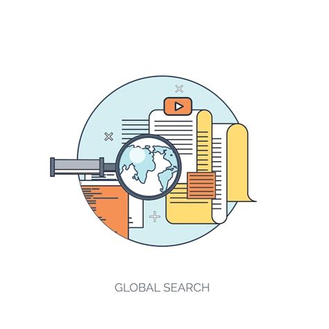 Premium Vector Vector Illustration Web Search Flat Computing