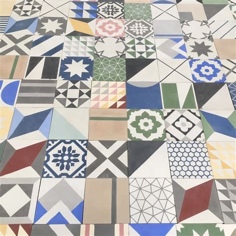 Handmade Patchwork Multi Coloured Patchwork Tiles Handmade Tiles