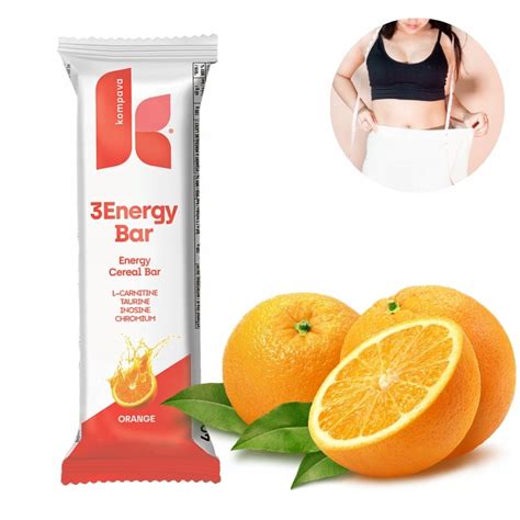 Baton Energetyczny 3energy Bar Pomarańcza Lekkostrawny L Karnityna