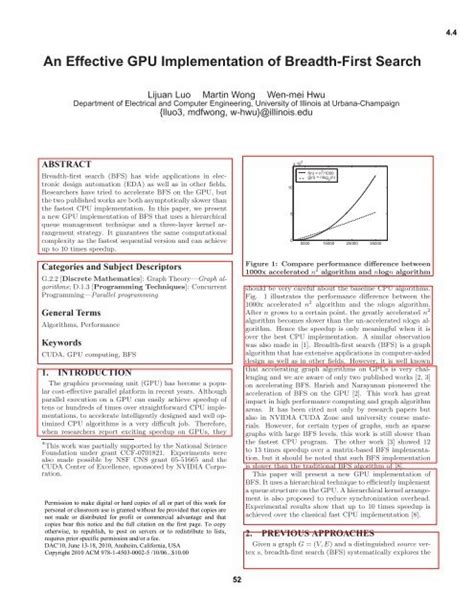 An Effective Gpu Implementation Of Breadth First Search
