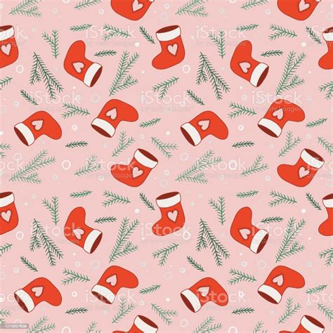 축제 양말과 전나무 나뭇 가지에서 원활한 크리스마스 배경 Film Festival에 대한 스톡 벡터 아트 및 기타 이미지