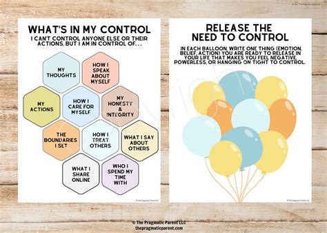 In And Out Of Control Release Control Circle Of Control Anxiety In