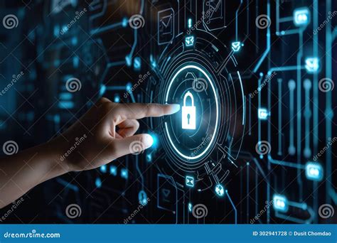 Cyber Security Access Control Data Protection Personal Information Privacy Concept Generative