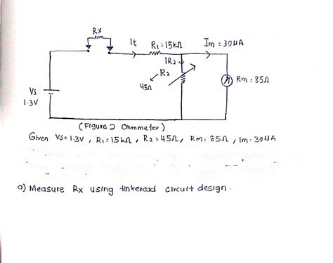 Solved Measure Rx Using Thinkercad Circuit Design Please