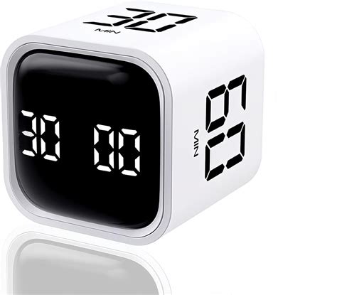 Digital Cube Pomodoro Timer Desk Rechargeable Productivity Timer 5 10 30 60min And Custom