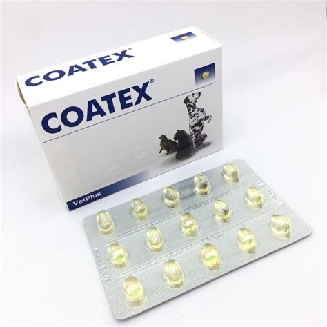 Coatex 60 Capsules วิตามินบำรุงขนและผิวหนังสุนัขและแมว Shopee Thailand