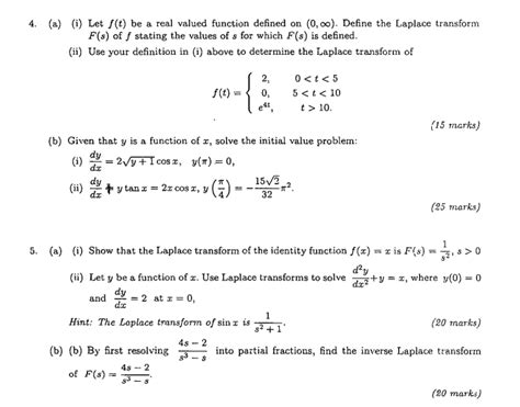 Solved A A I Let F T Be A Real Valued Function Chegg