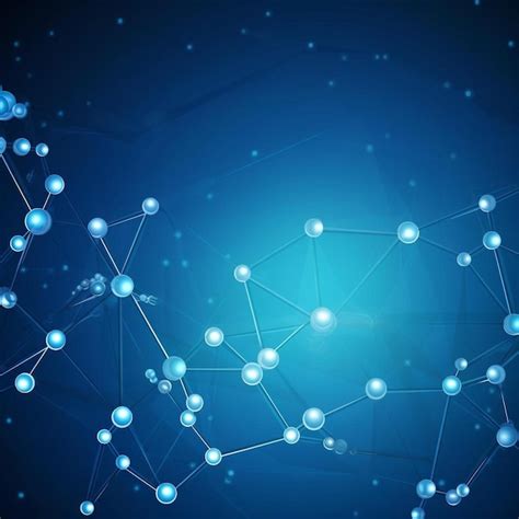 Premium Ai Image Molecular Structure Background