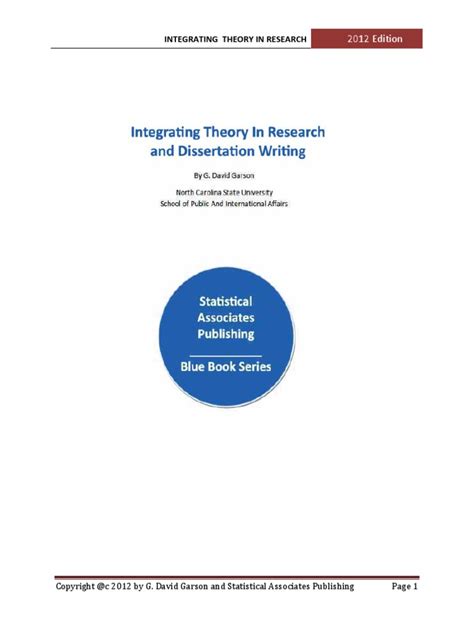 2012 Edition Integrating Theory In Research Pdf Regression