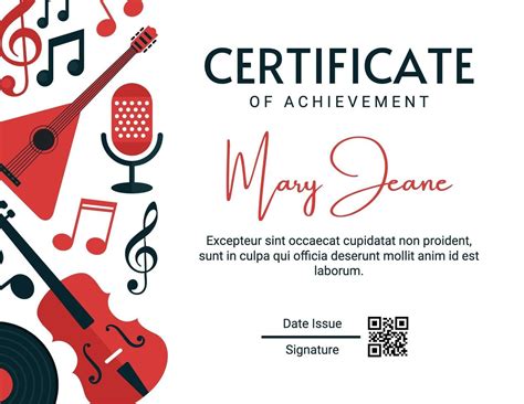 Certificate Template Red Templates To Edit And Download Free