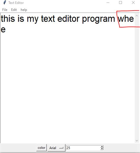 Python Text In Tkinter Text Window Is Close To Scrollbar Stack Overflow
