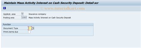 FQI SAP Tcode Maintain Mass Activ Cash Sec Department